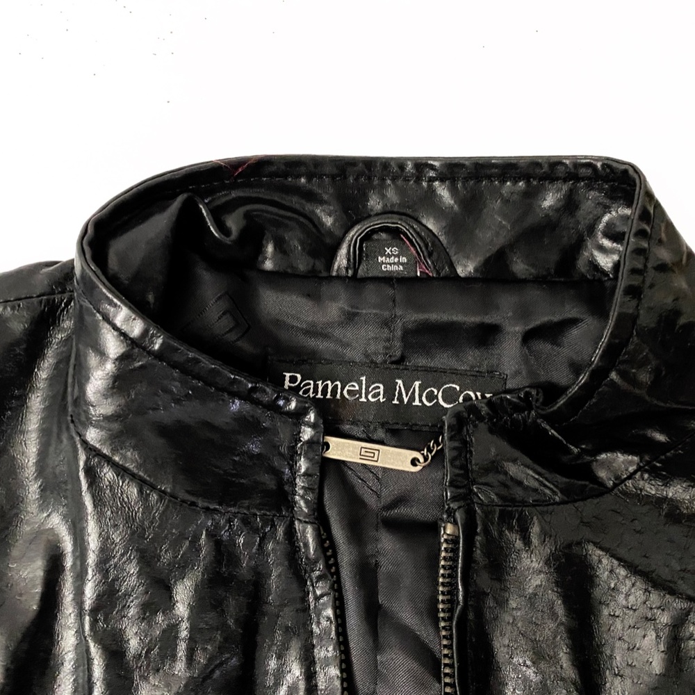 Pamela Mccoy Jacket Genuine Leather. - Gem
